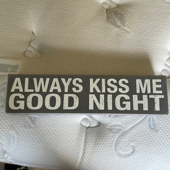 Wall Decor | Always Kiss Me Goodnight Sign | Poshmark